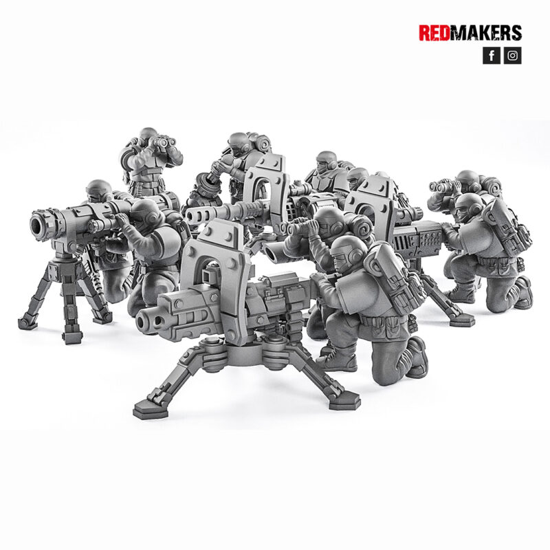 Heavy Support Squad - Alpha troops - Imperial Force - RedMakers