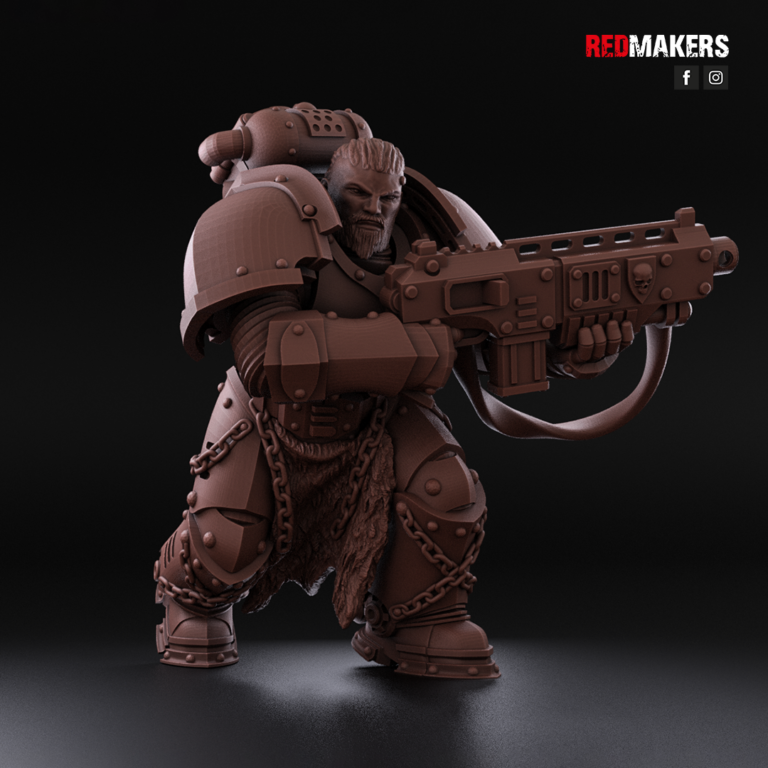Sergeant – Space Knights - Single weapons. - RedMakers