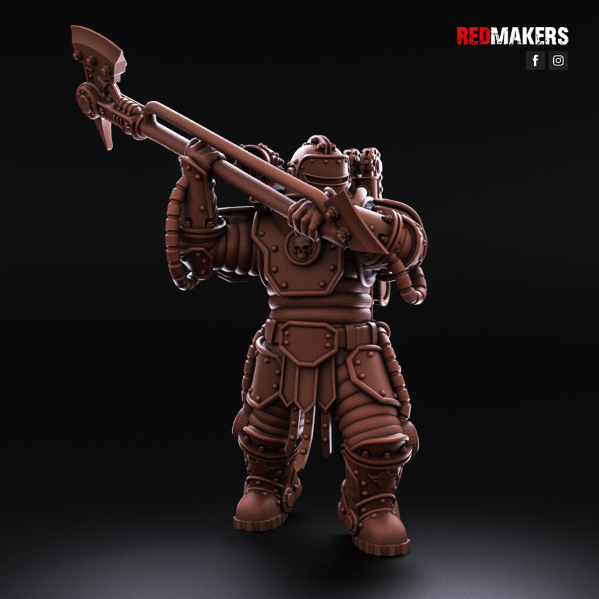 Solar Guard – Squad with Power Axes – Imperial Force - RedMakers