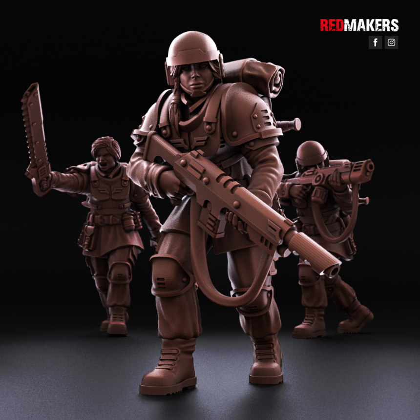 Shock Troops - Female Squad of the Imperial Force - RedMakers