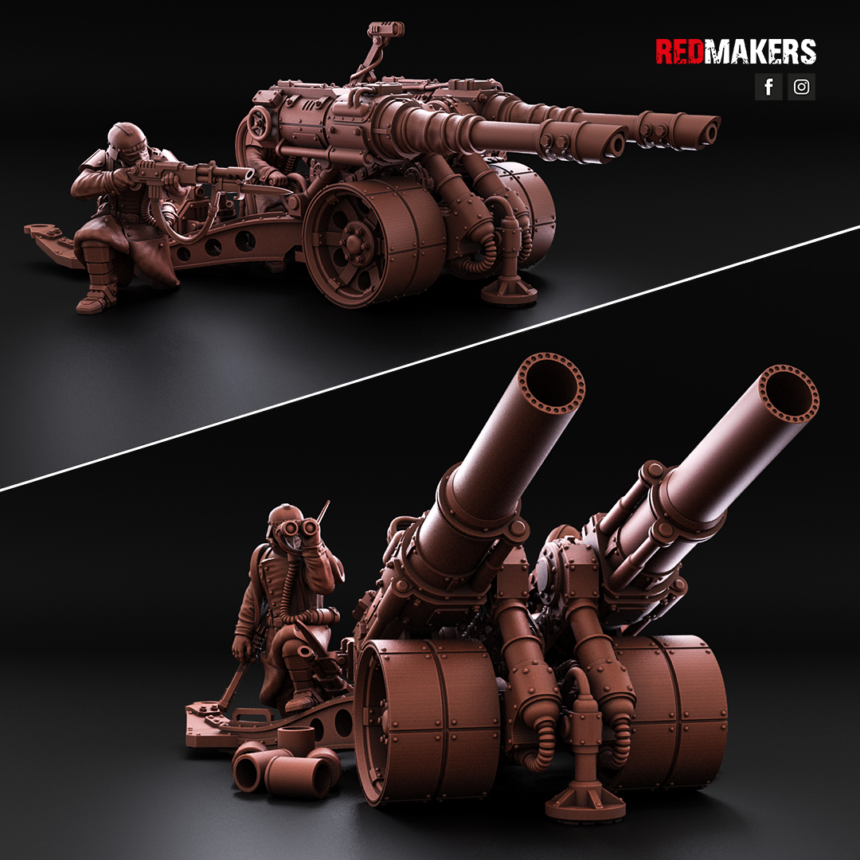 Field Gun and Heavy Laser Cannon - Death Division - Field artillery of ...