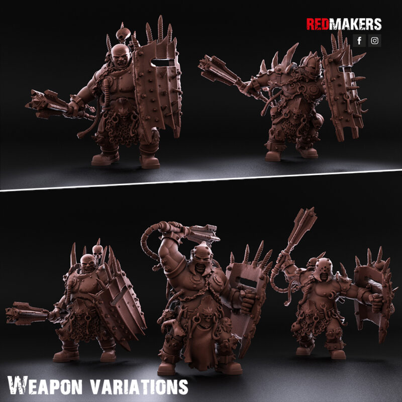 Pack of Abhuman Giants - Heretics - RedMakers