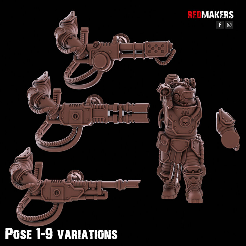 Solar Guard – Flamer Squad – Imperial Force - RedMakers