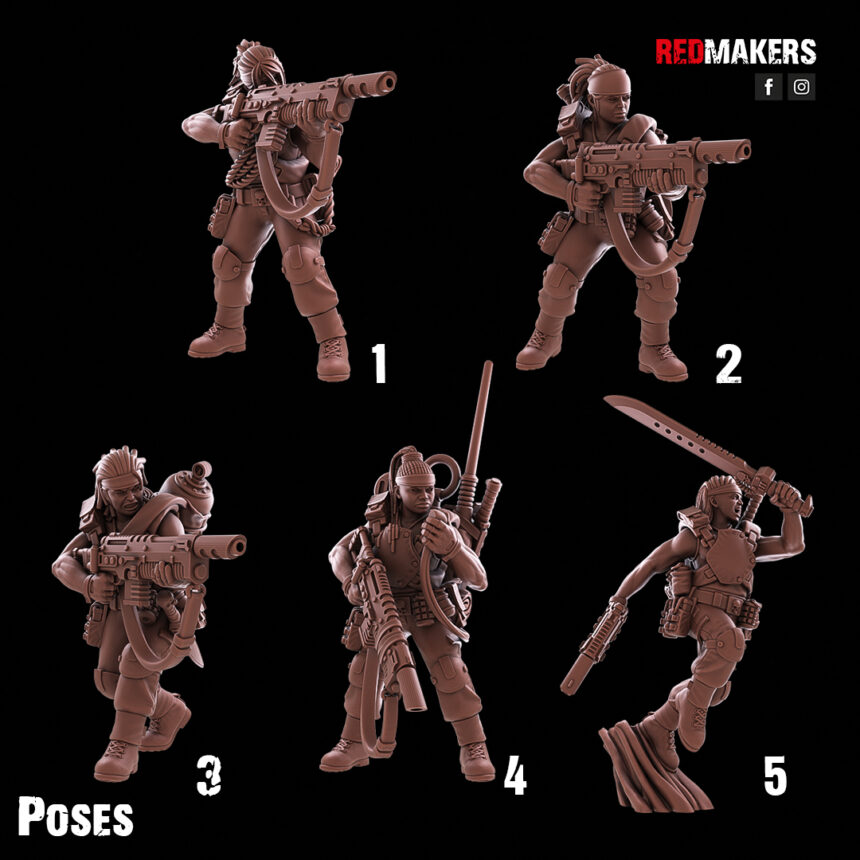 Female Jungle Fighters – Special Weapons - Imperial Force - RedMakers
