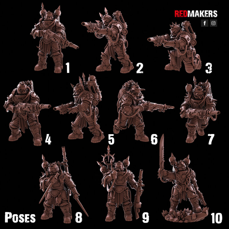 Renegade Solar Guard – Squad – Heretics - RedMakers